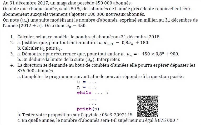 Focus n°7 pour le lycée : Capytale au service de l’apprentissage du langage Python | Mathématiques